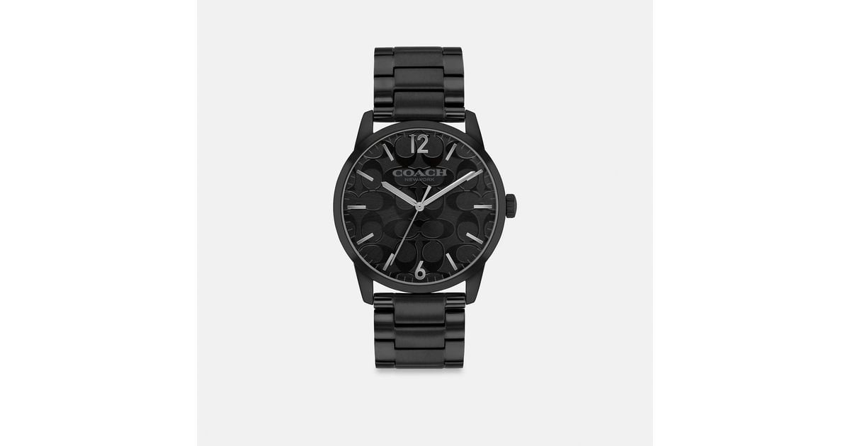 COACH Keane Watch, 39Mm in Black for Men | Lyst