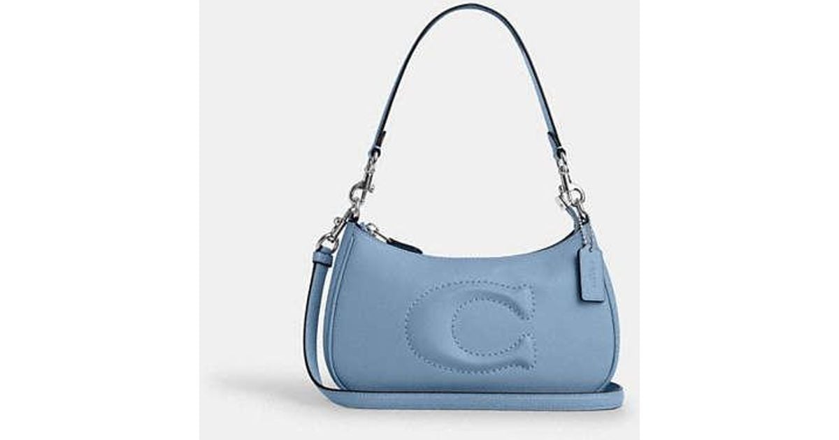 COACH Teri Shoulder Bag in Blue | Lyst