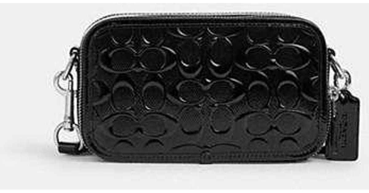 COACH Wyatt Crossbody In Signature Leather in Black for Men | Lyst UK