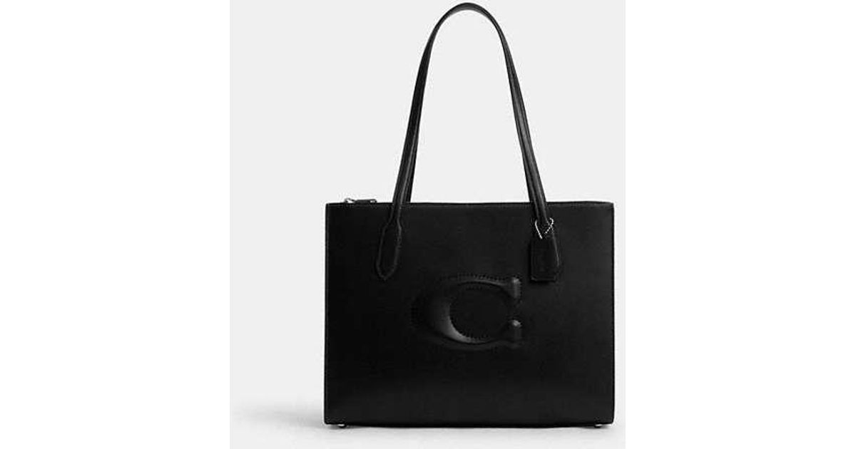 COACH Nina Tote Bag in Black | Lyst