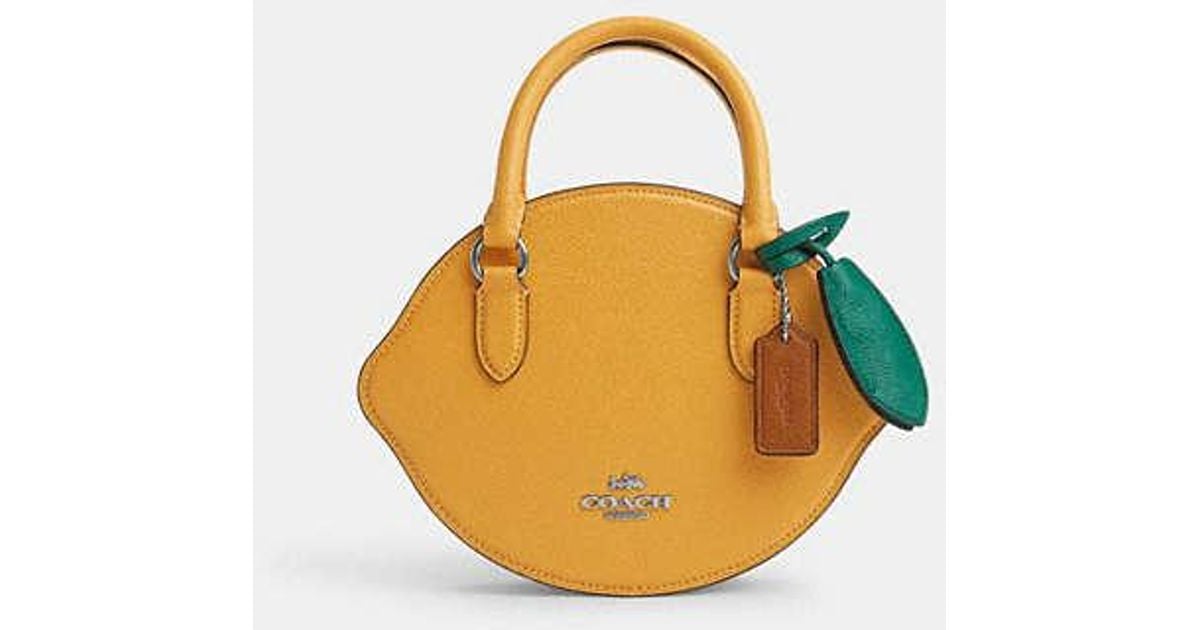 COACH Lemon Crossbody in Black | Lyst