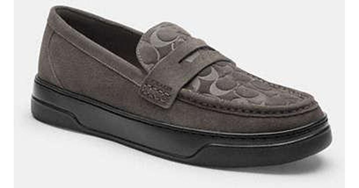 COACH Hybrid Loafer With Signature Print in Black for Men | Lyst