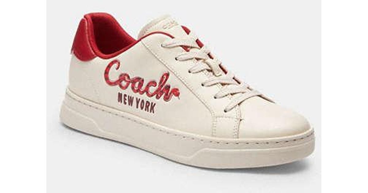 COACH New Year High Line Sneaker With Coach Snake Script in Black | Lyst