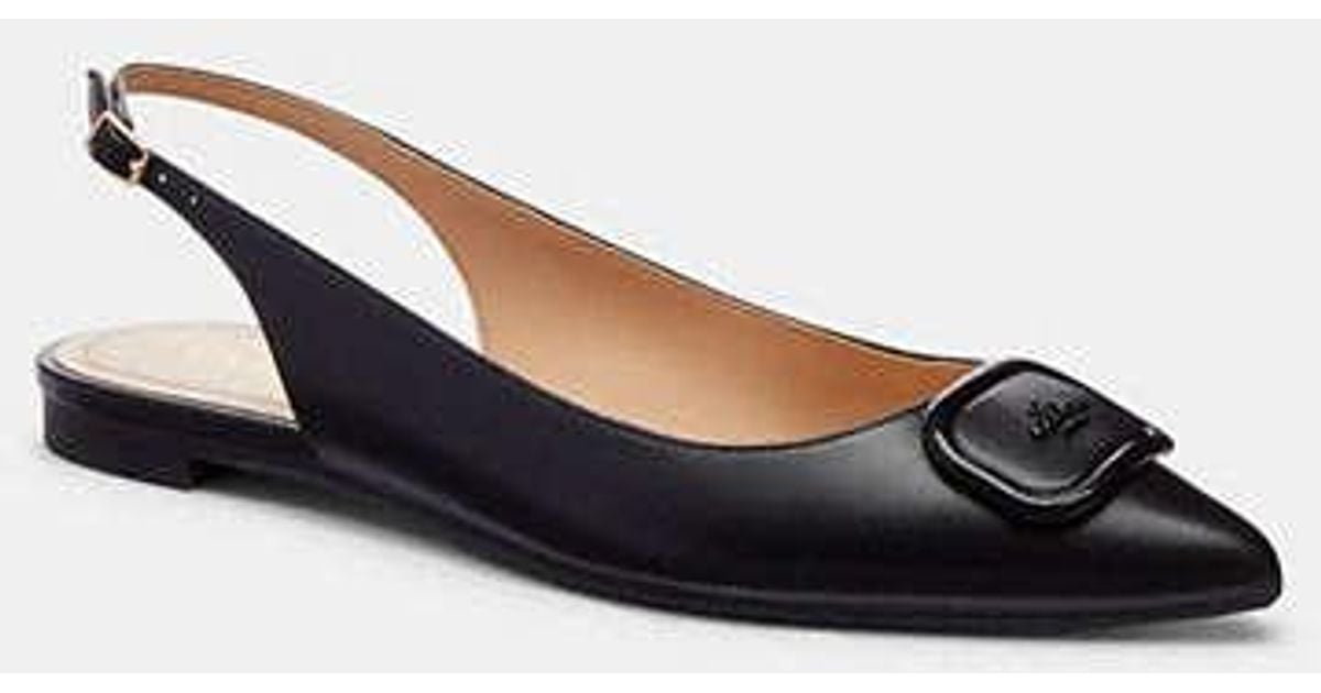 COACH Veda Slingback in Black | Lyst