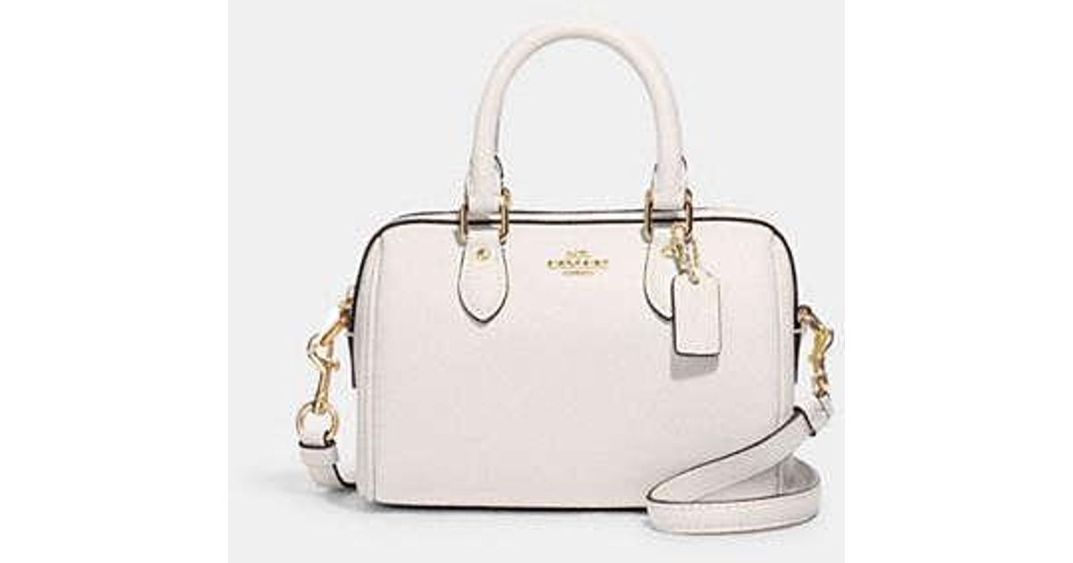 COACH Mini Rowan Crossbody Bag in Black | Lyst