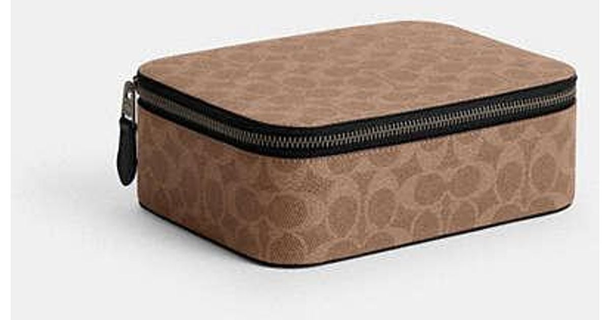 COACH Tech Organizer In Colorblock Signature Canvas in Black for Men | Lyst