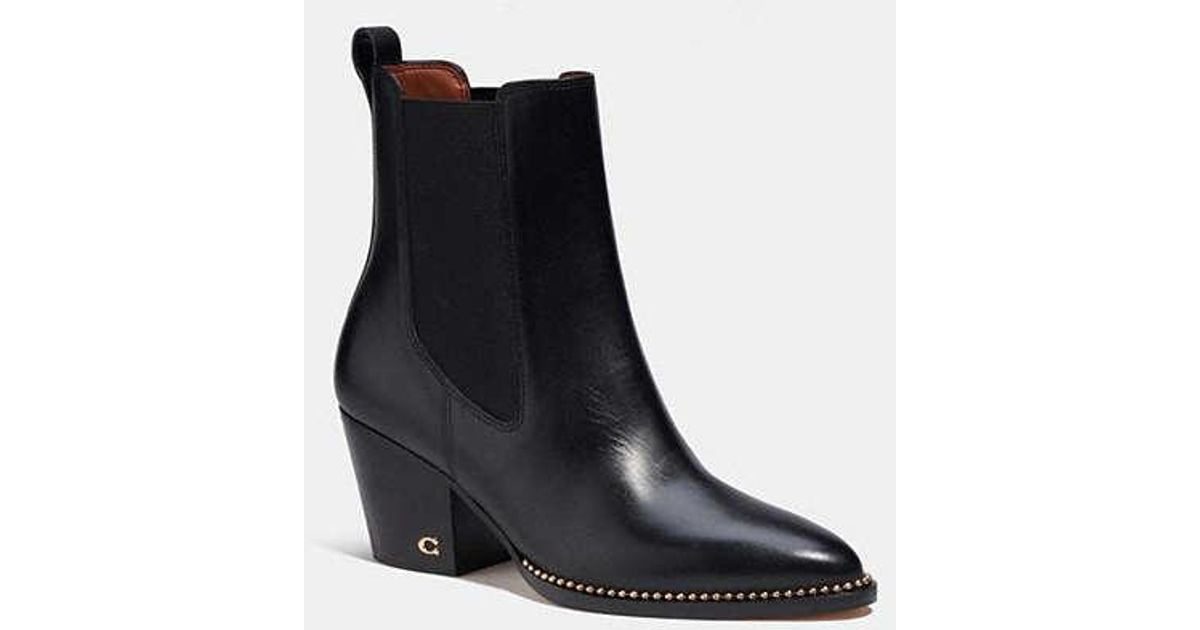 COACH Pierce Bootie in Black | Lyst