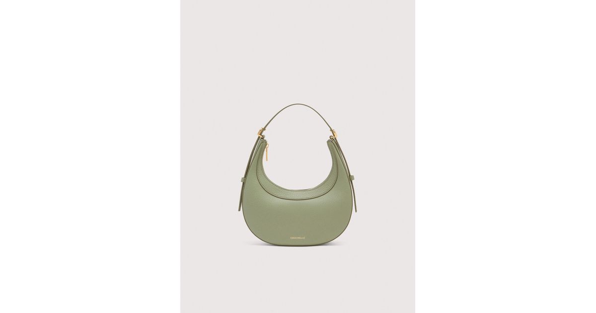 Coccinelle Grained Leather Minibag Whisper Mini in Green | Lyst