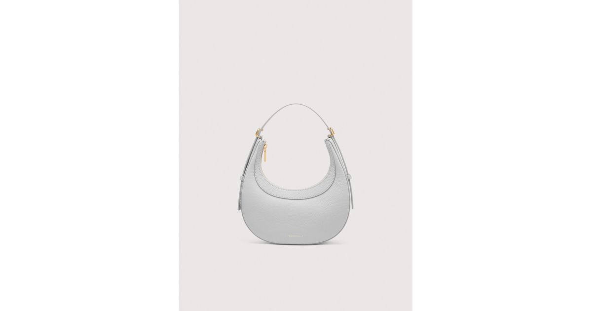 Coccinelle Grained Leather Minibag Whisper Mini in White | Lyst UK
