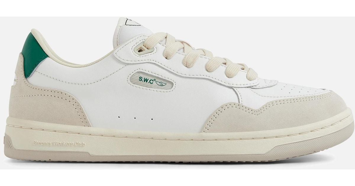 Stepney Workers Club Pro-Cup 01 Leather Trainers in White for Men | Lyst