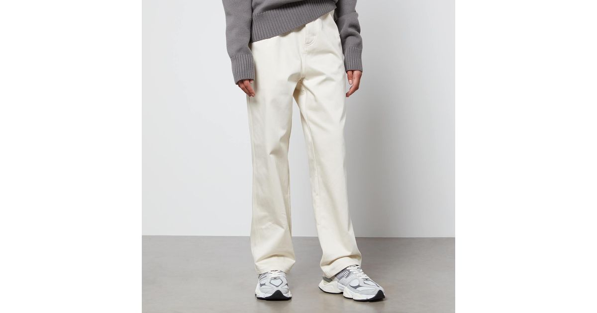 AMI x Coggles Alex Cotton-Canvas Trousers in White | Lyst