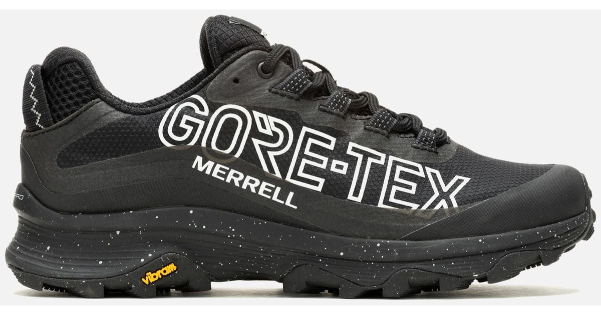 Merrell Moab Speed Gore-Tex Trainers in Black for Men | Lyst