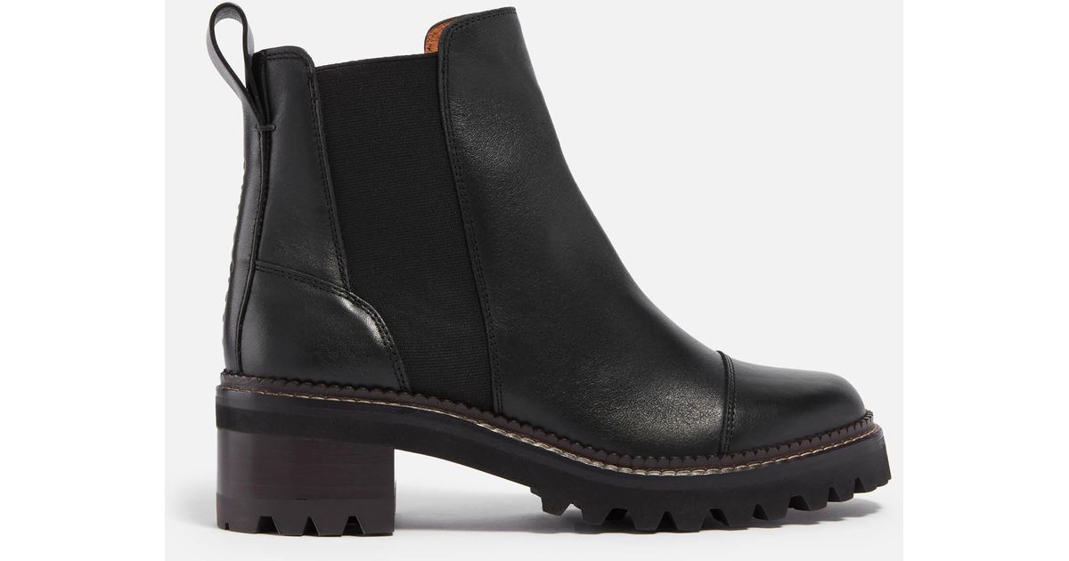 See By Chloé Mallory Chelsea Boot in Black | Lyst