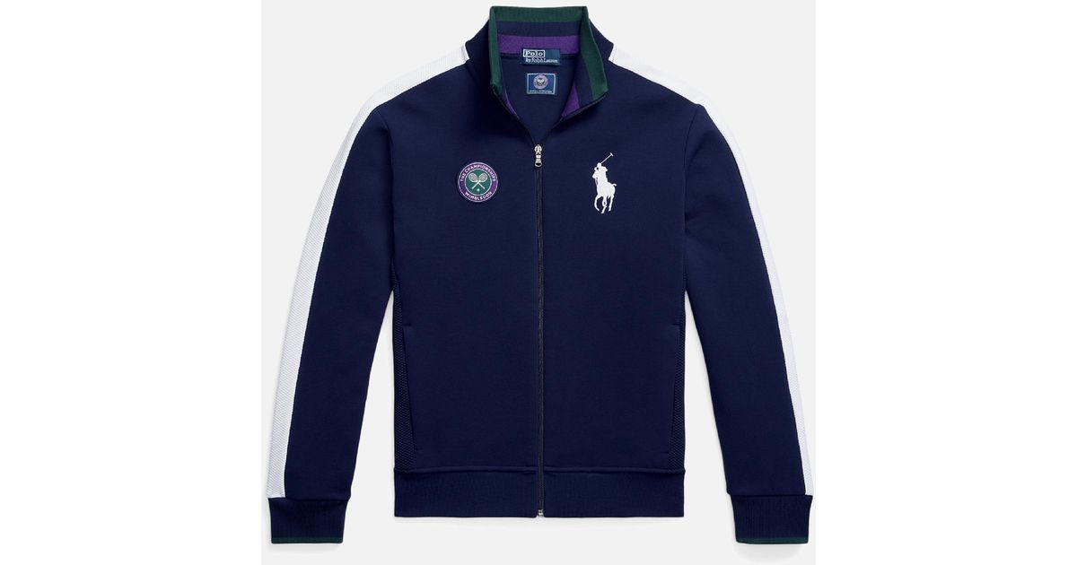 Polo Ralph Lauren x Wimbledon Ballboy Cotton-Blend Jacket in Blue for Men | Lyst