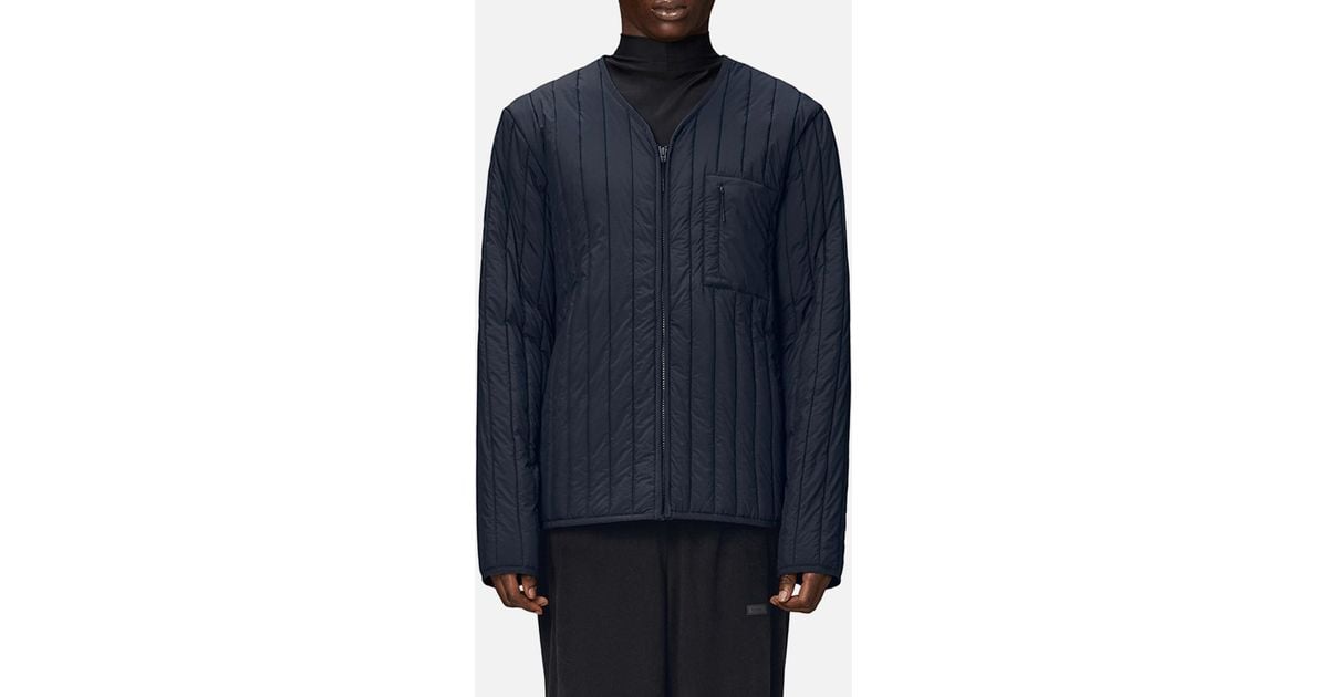 Rains Banja Quilted Shell Liner Jacket in Blue for Men | Lyst