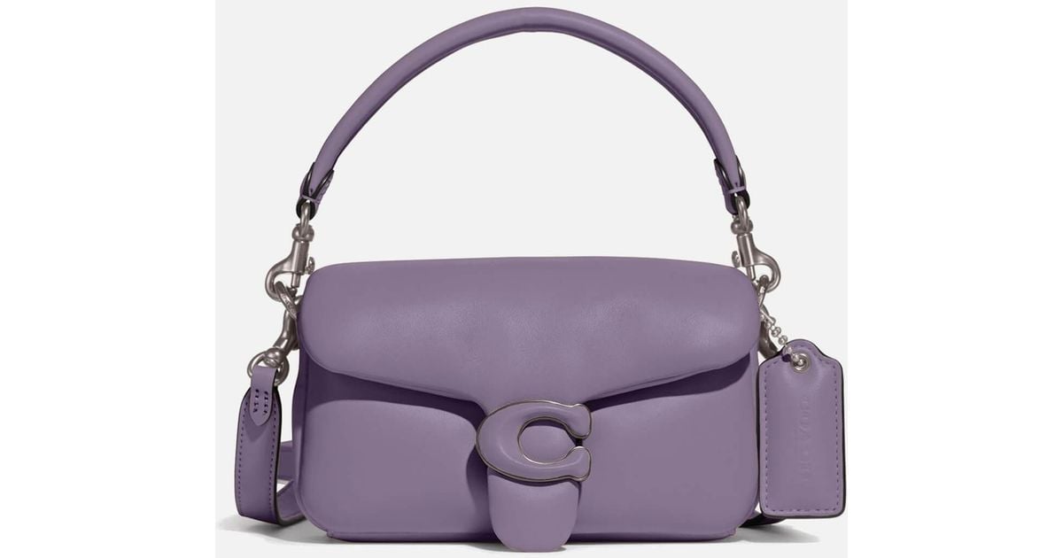 COACH Pillow Tabby Leather Shoulder Bag in Purple | Lyst Canada