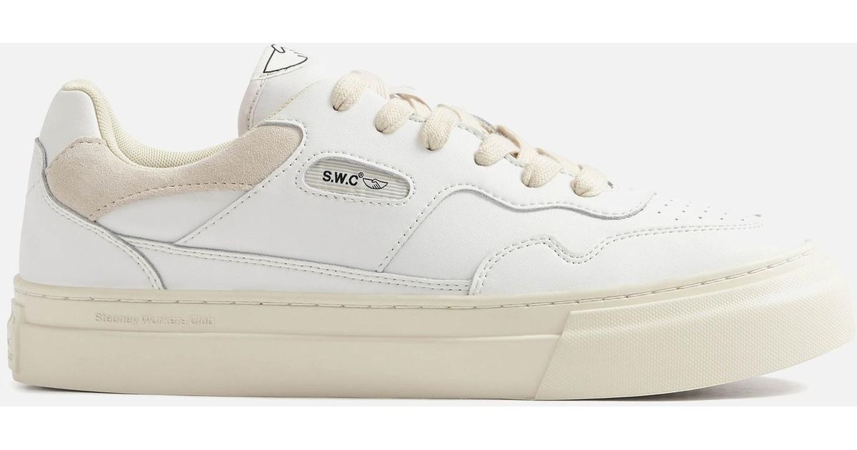 Stepney Workers Club Pearl Leather Trainers in White for Men | Lyst