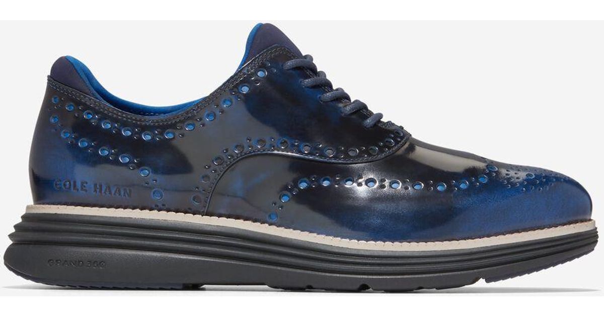 Cole Haan Men's Øriginalgrand Ultra Wingtip Oxford in Blue for Men | Lyst