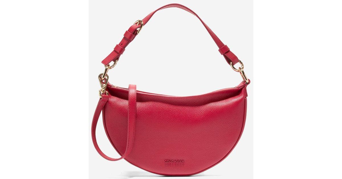 Cole Haan Women's Elizabeth Leather Crossbody Bag in Red | Lyst
