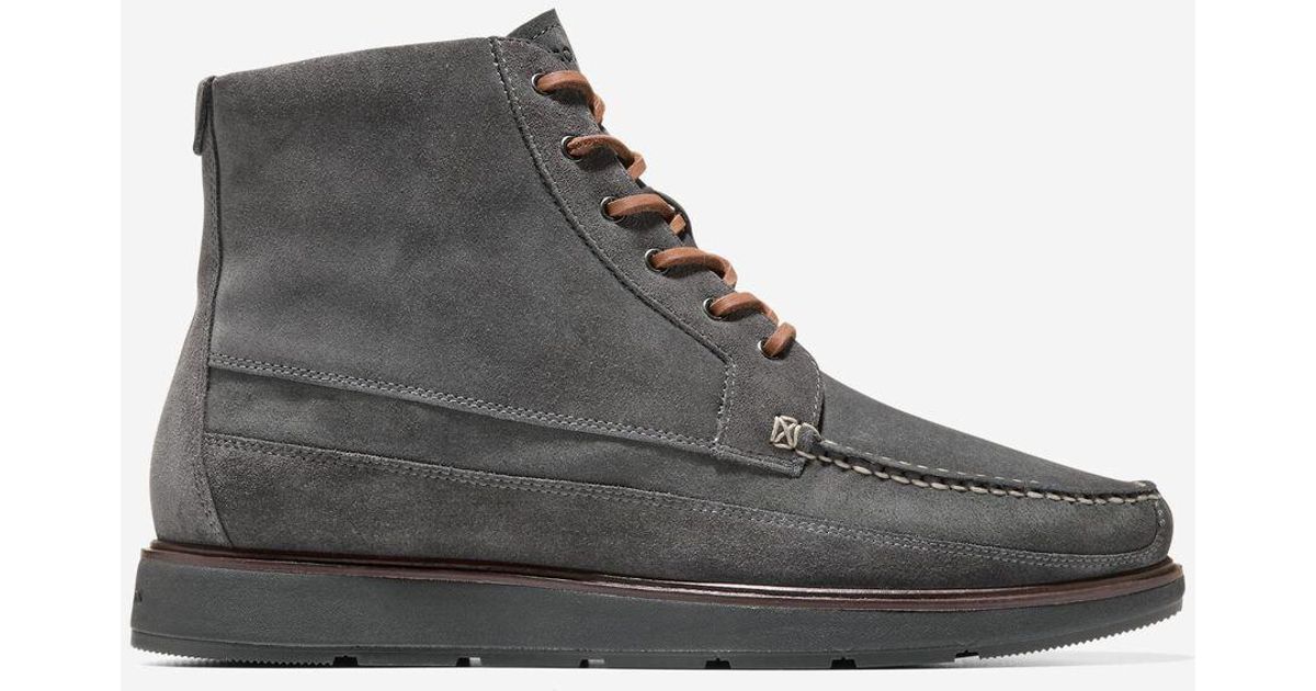 Cole Haan Men's Muir Moc Tall Waterproof Boots in Black for Men | Lyst