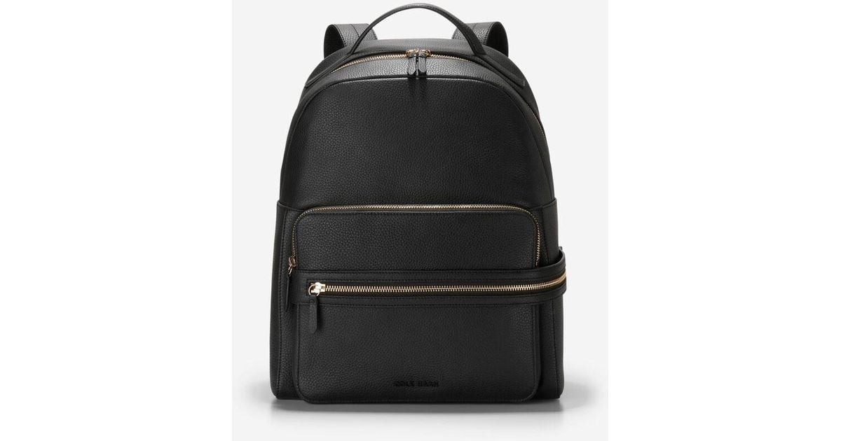 Cole Haan Women's Davis Leather Backpack in Black | Lyst