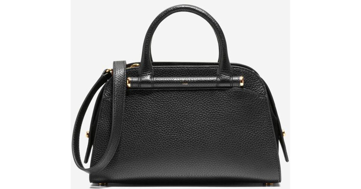 Cole Haan Women's Catherine Small Satchel in Black | Lyst