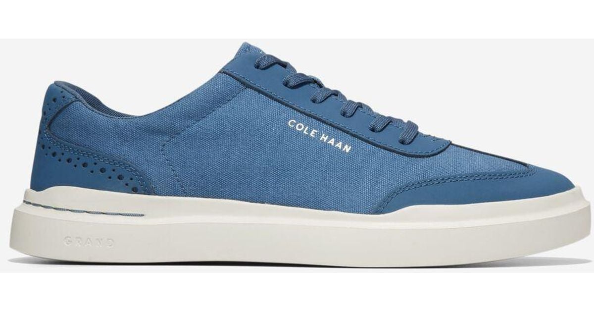 Cole Haan Men's Grandprø Rally T-toe Sneaker in Blue for Men | Lyst