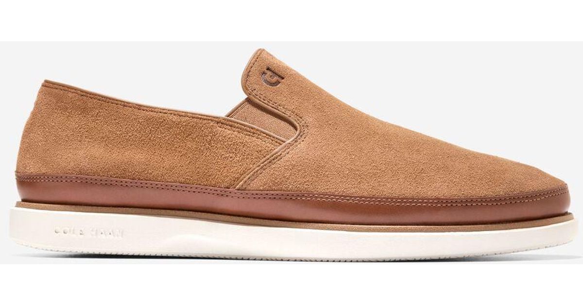 Cole Haan Men's Grandprø Strawspoint Twin Gore Loafers in Brown for Men ...