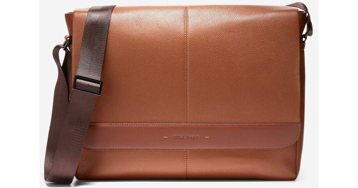 Cole Haan Triboro Messenger in Brown for Men | Lyst