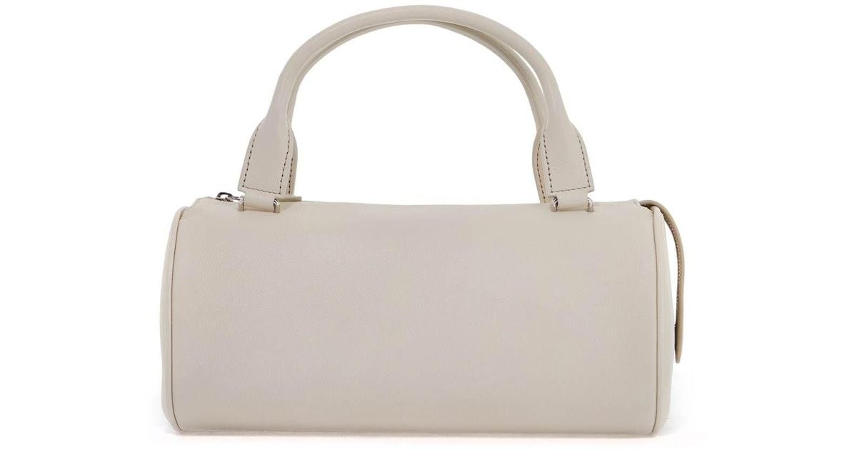 The Row Edith Leather Handbag in White | Lyst