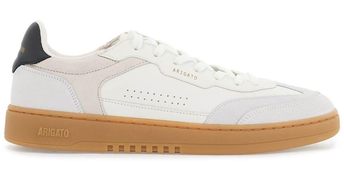 Axel Arigato Leather And Suede Sneakers Dice T-Toe With Recycled ...