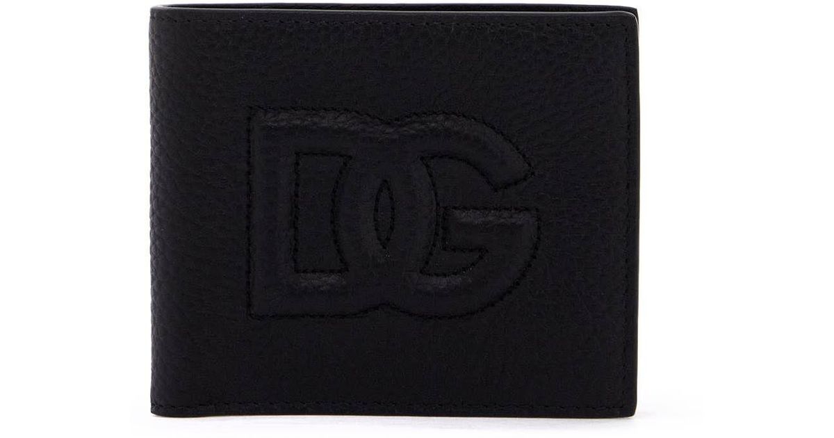 Dolce & Gabbana Dg Logo Bifold Wallet In in Black for Men | Lyst