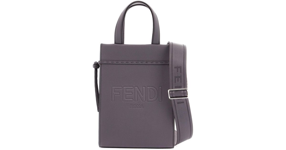 Fendi Small Go To Shopper Bag in Purple for Men | Lyst