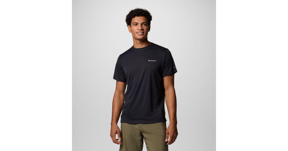 Columbia Zero Rules Light Short Sleeve Crew in Black for Men | Lyst UK