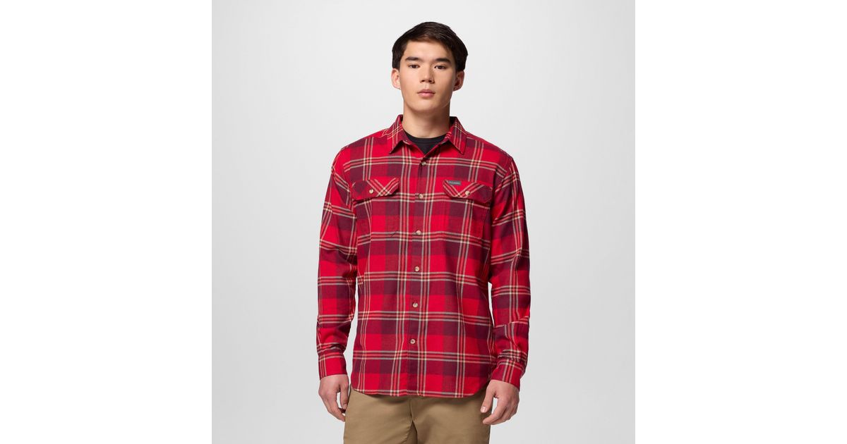 Columbia S Flare Gun Stretch Flannel in Red for Men | Lyst UK