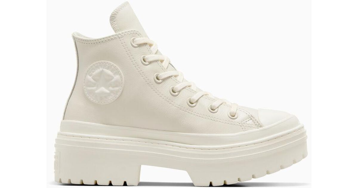 Converse Chuck Taylor All Star Lugged Heel Leather Platform in White ...
