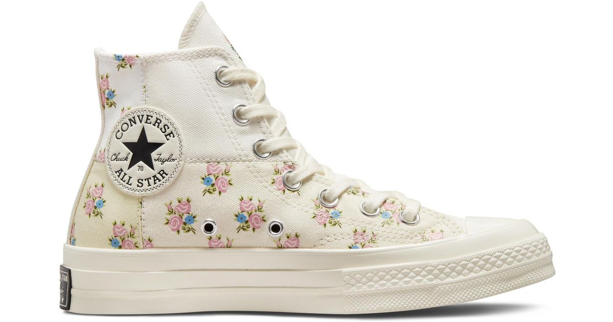 Converse Chuck 70 Patchwork Floral in White | Lyst