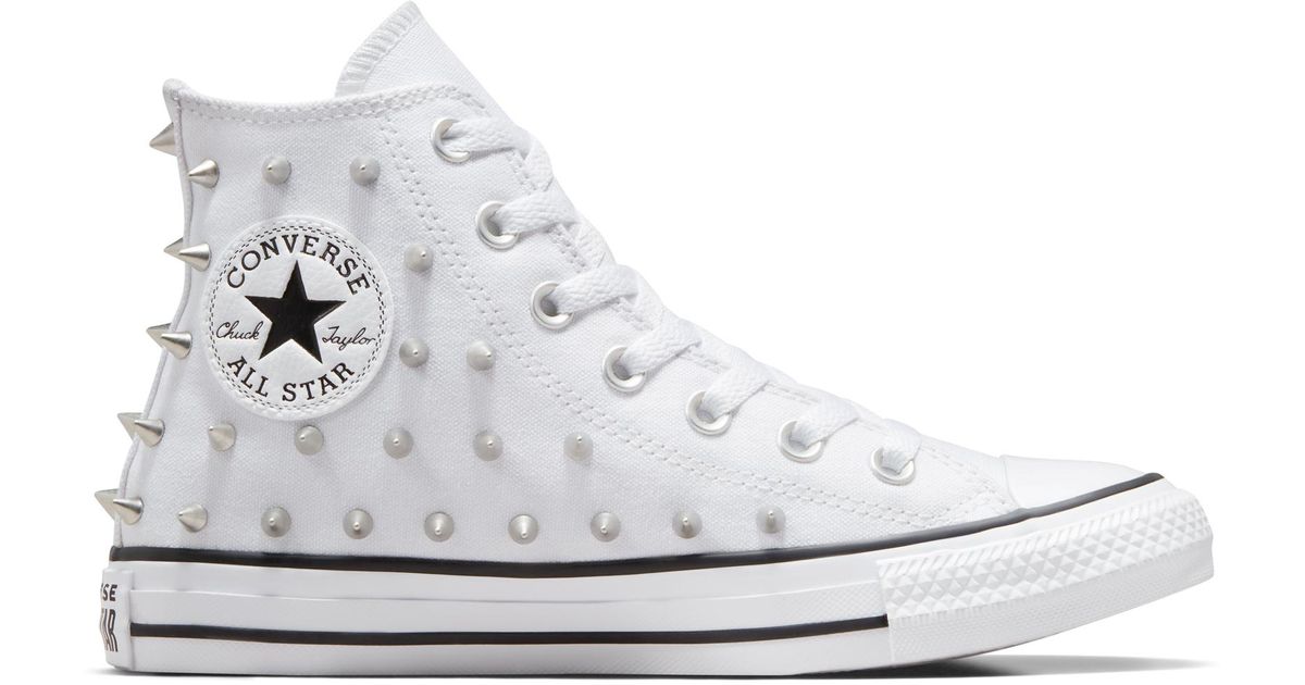 Converse Chuck Taylor All Star Studded Canvas For in White | Lyst