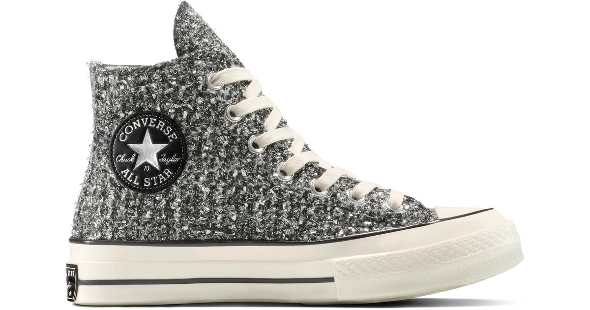 Converse Chuck 70 Metallic Tweed in Gray | Lyst