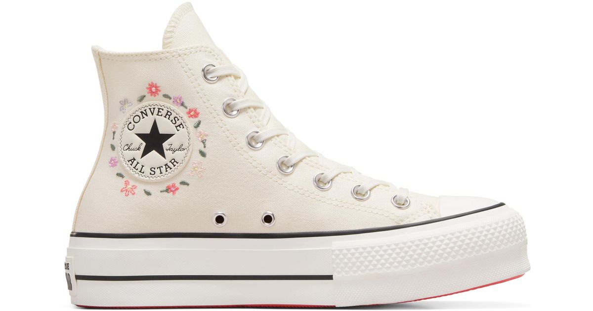 Converse Chuck Taylor All Star Lift Platform Little Flowers Canvas For ...