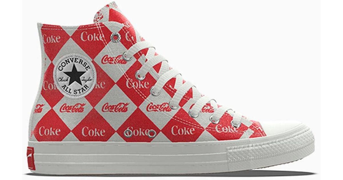 Converse By You X Coca-Cola Chuck Taylor All Star in Red | Lyst UK