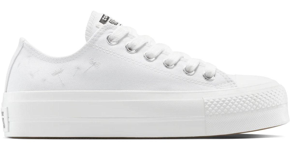 Converse Chuck Taylor All Star Lift Platform Embroidered Flowers in ...