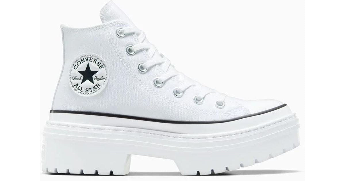 Converse Chuck Taylor All Star Lugged Heel Platform in White | Lyst UK