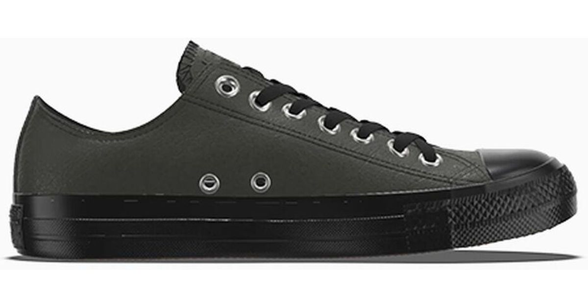 Converse Custom Chuck Taylor All Star Leather By You in Black | Lyst UK