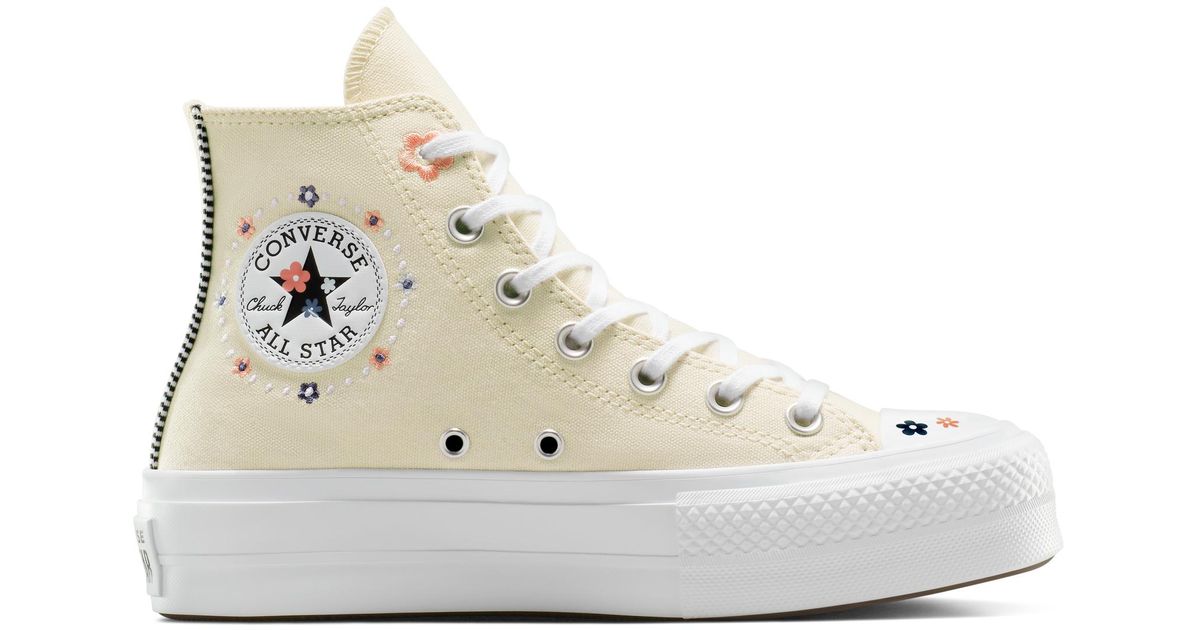 Converse Chuck Taylor All Star Lift Platform Petite Petals Canvas For ...