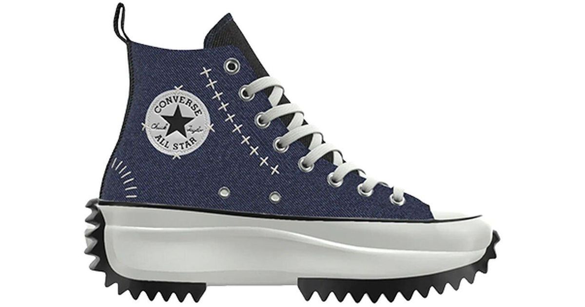 Converse Custom Run Star Hike Platform By You in Blue | Lyst UK