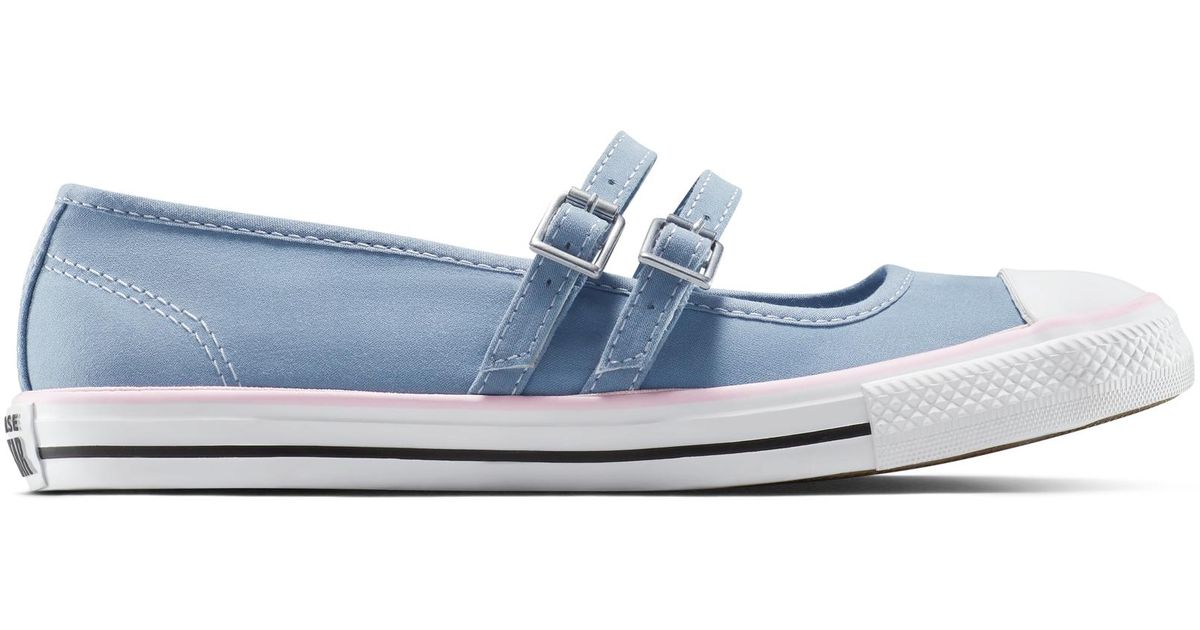Converse Chuck Taylor All Star Dainty Mary Jane Canvas For in Blue | Lyst