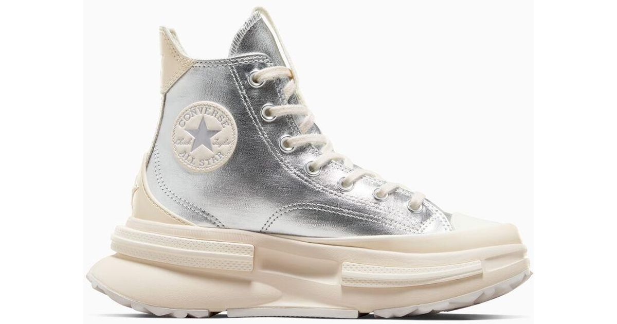 Converse Run Star Legacy Cx Platform Metallic in Blue | Lyst UK