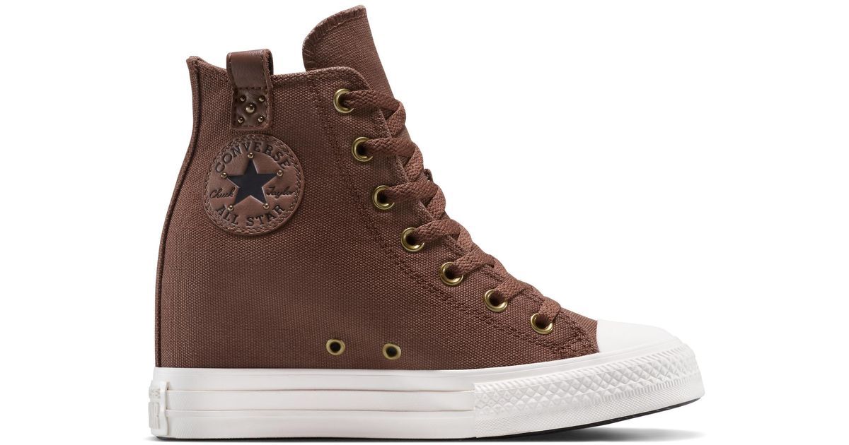 Converse Chuck Taylor All Star Wedge Platform Studded Canvas For in ...