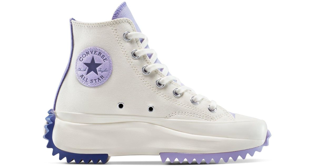 Converse Run Star Hike Platform Color Pop Canvas For in White | Lyst